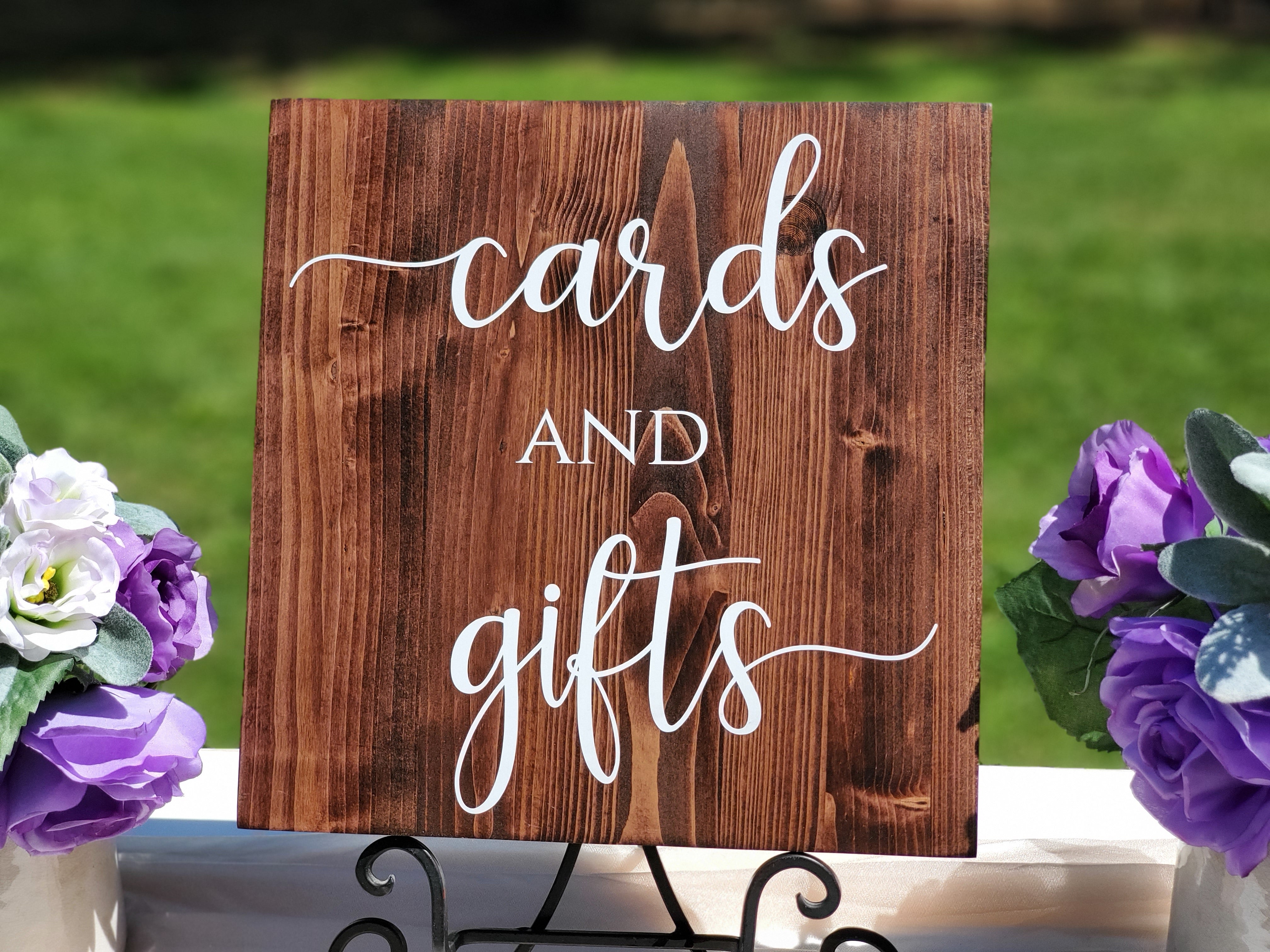 Gifts and cards sign wedding 60 photos - Astyledwedding.com